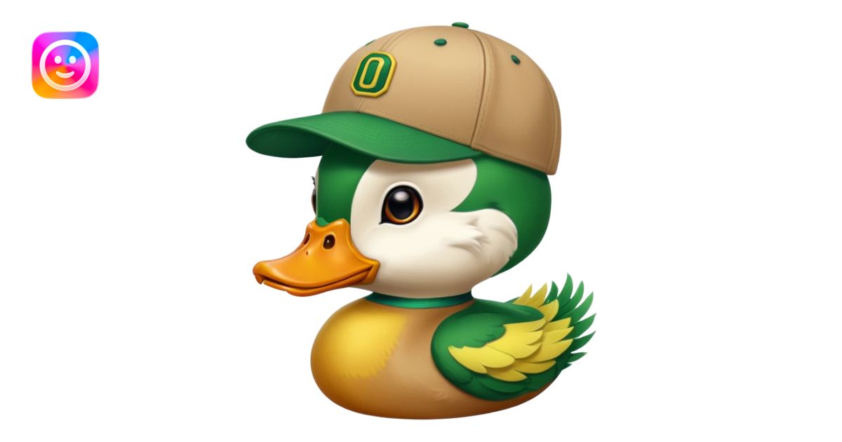 Puddles the duck university of oregon emoji | AI Emoji Generator