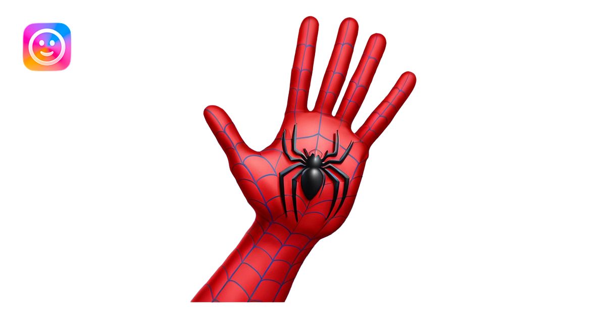 Spider man hand with spicy sense emoji | AI Emoji Generator