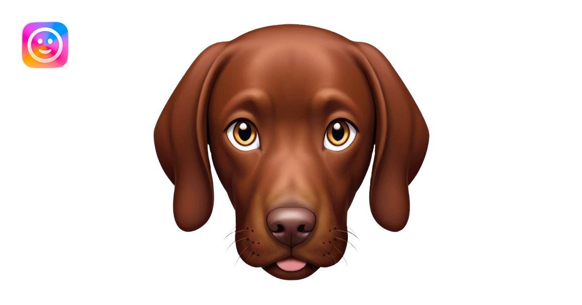 reddish brown german short haired pointer emoji | AI Emoji Generator