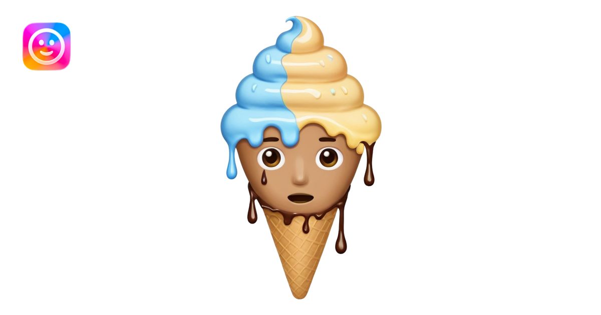 A person getting a ice cream but the ice cream is corrupted emoji | AI ...