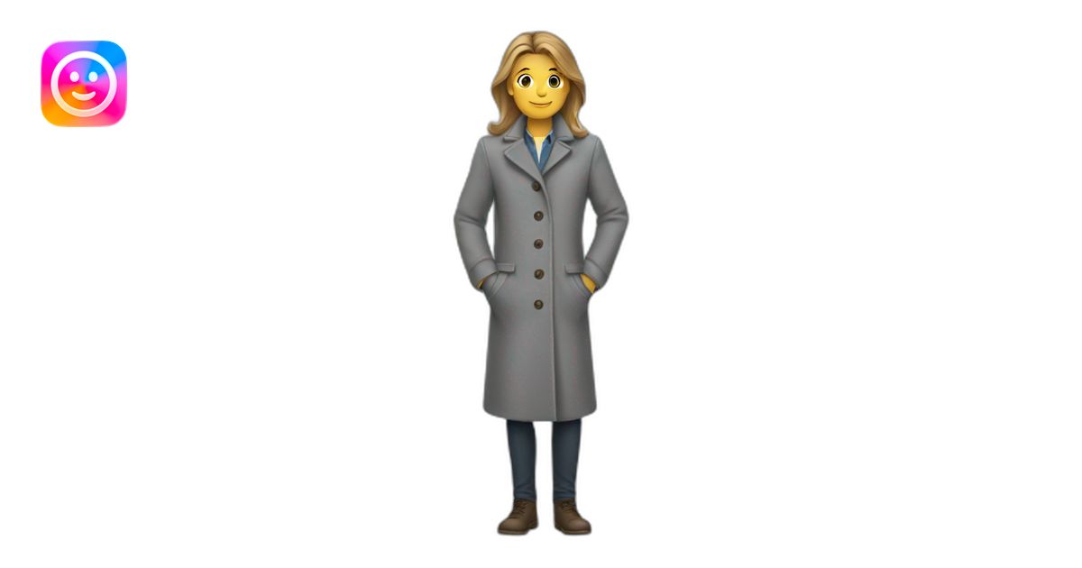 Grey coat emoji | AI Emoji Generator