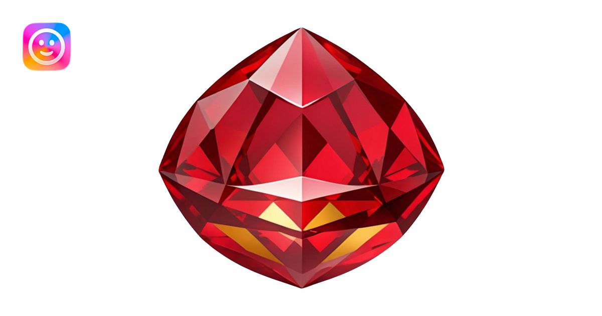 ruby with gold emoji | AI Emoji Generator