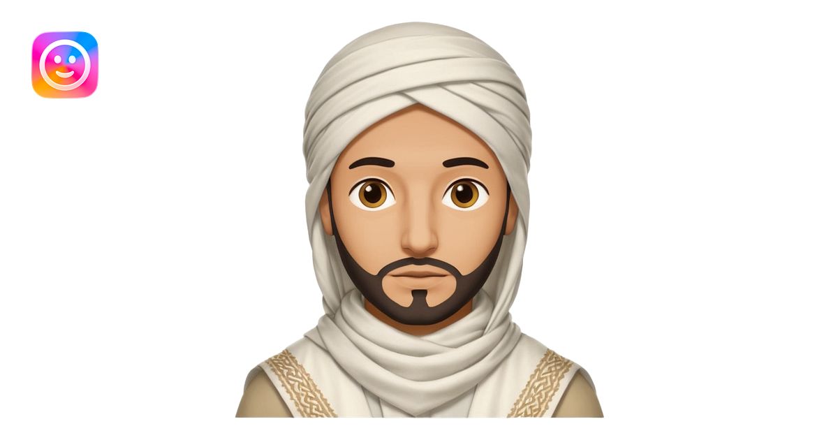 Arabe con un shemagh de color blanco pero solo sea la cabeza y nada de ...