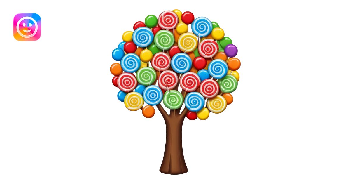 Candy tree emoji | AI Emoji Generator