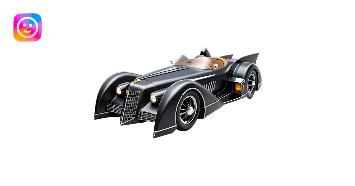 aerodynamic opulent dark futuristic concept Batmobile loosely based on ...