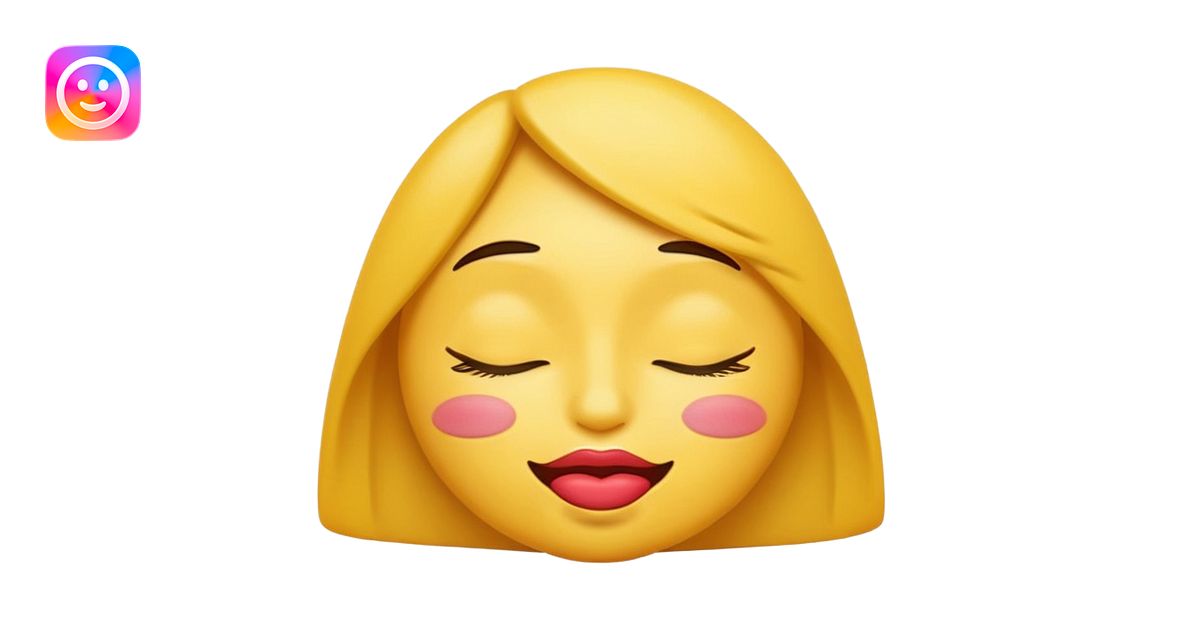 Make me an emoji sticking out his lips and closing his eyes emoji | AI ...