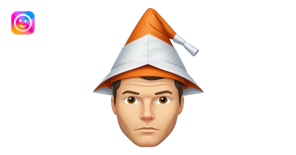 Pete hegseth in a dunce cap emoji | AI Emoji Generator