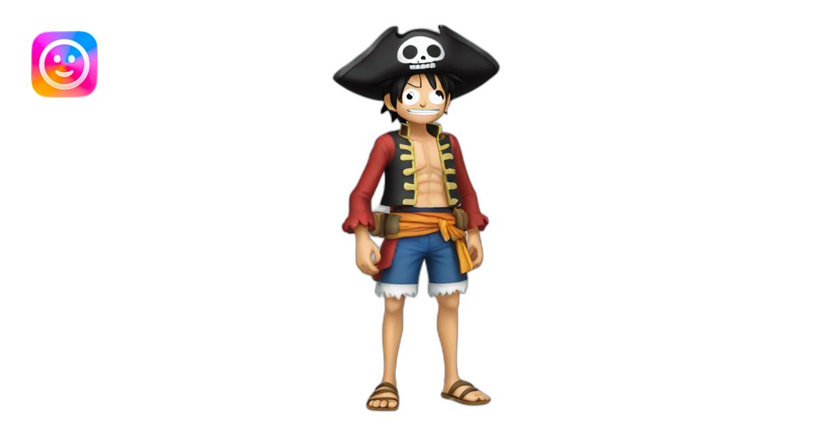Luffy le pirate emoji | AI Emoji Generator