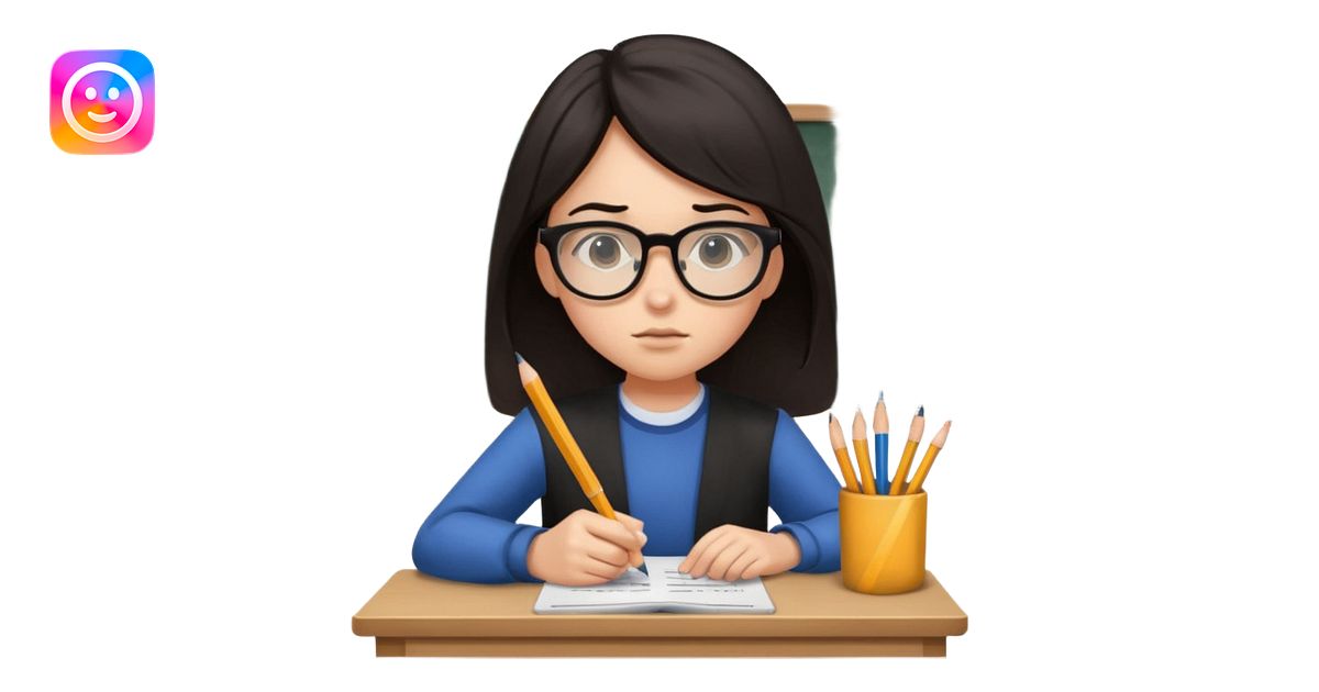 student taking test emoji | AI Emoji Generator