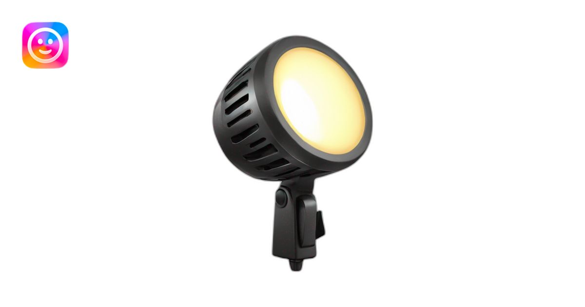 microfono y luz de foco emoji | AI Emoji Generator