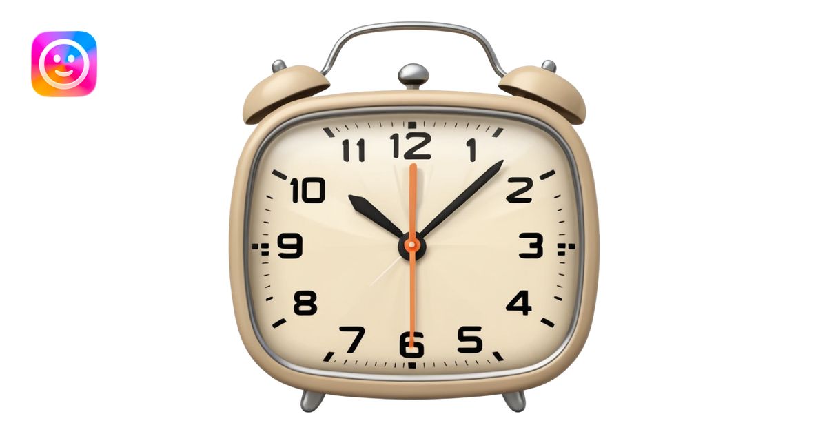 alarm oclock aesthetic and ios.18.1 and to show six in the morning ...