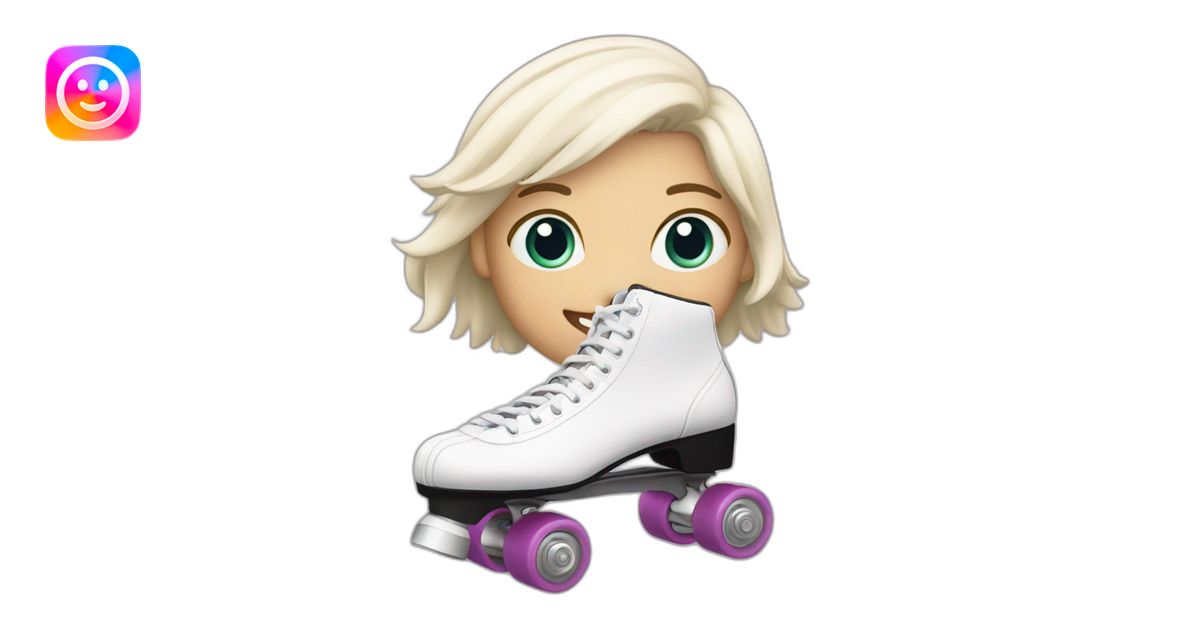 white roller skating emoji | AI Emoji Generator