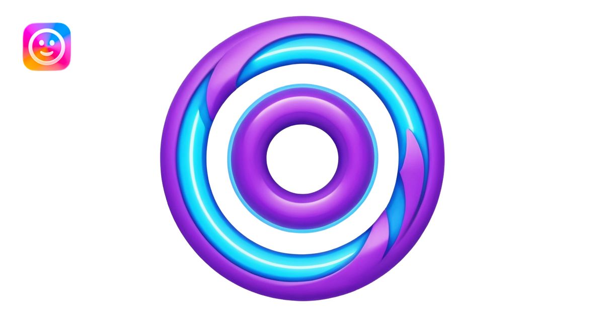 Futuristic retry symbol for a game: glowing circular energy ring with a ...
