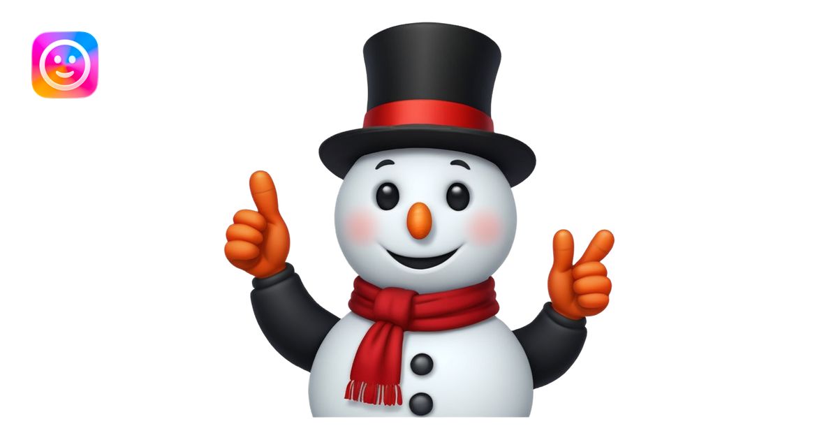 snowman thumbs up emoji | AI Emoji Generator