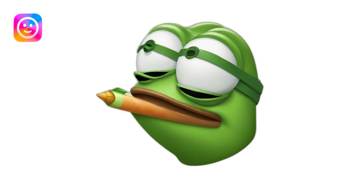 Pepe with rocket emoji | AI Emoji Generator