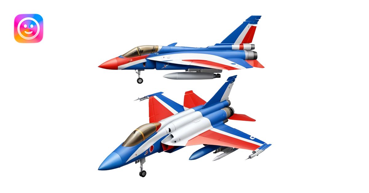 the french flag filling the entire background, and on front the mirage ...