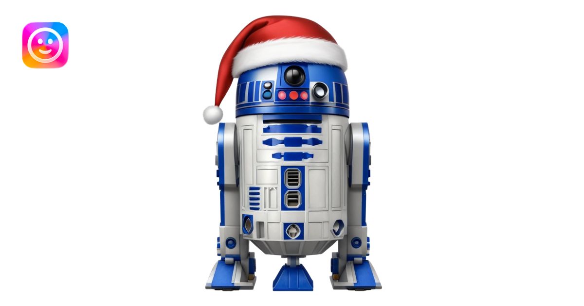 r2d2 santa emoji | AI Emoji Generator