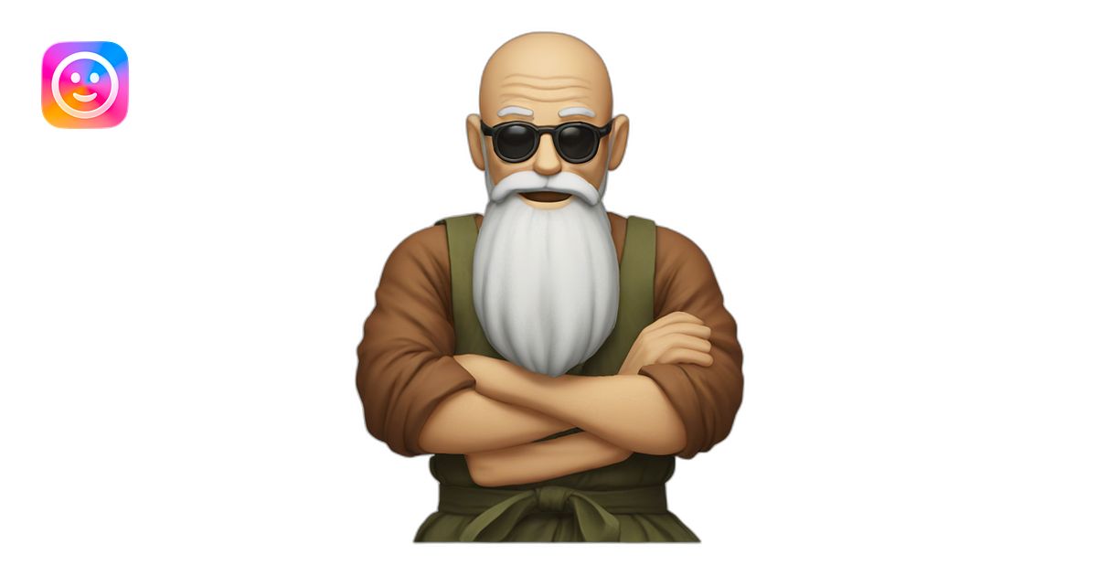 Bartender master roshi emoji | AI Emoji Generator
