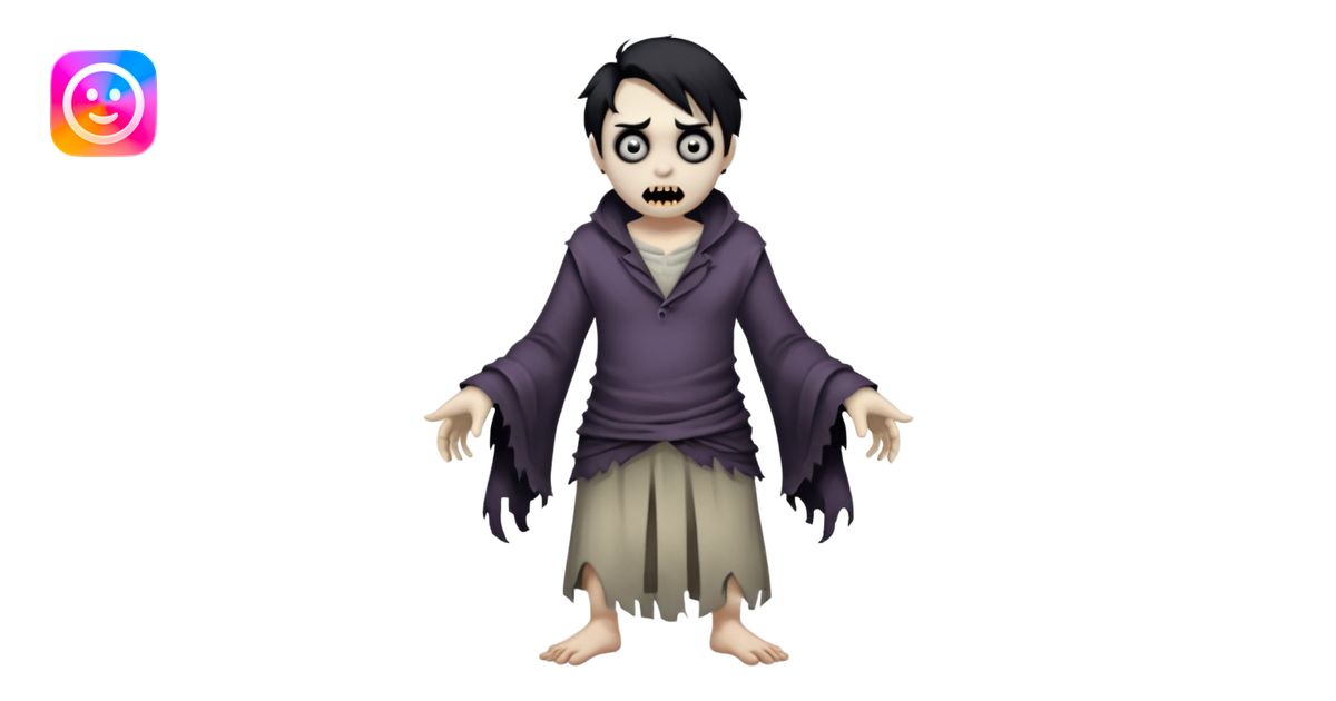 a scary distorted figure emoji | AI Emoji Generator