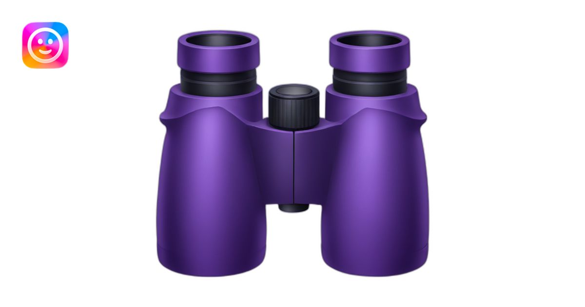 purple binoculars emoji | AI Emoji Generator