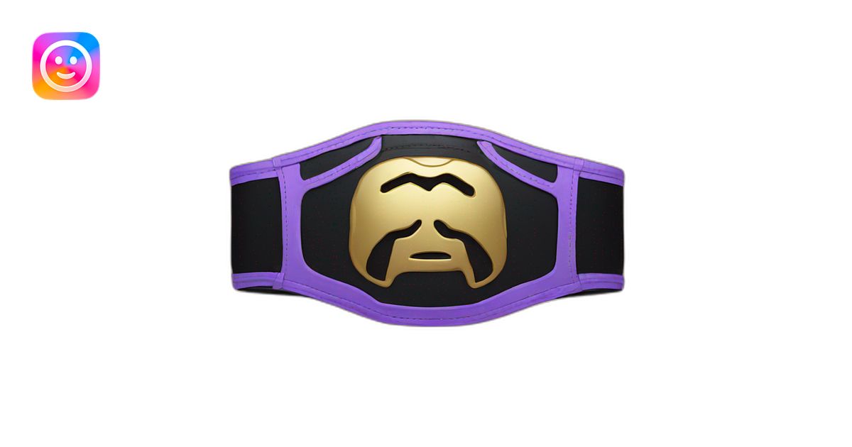 Wrestling belt emoji | AI Emoji Generator