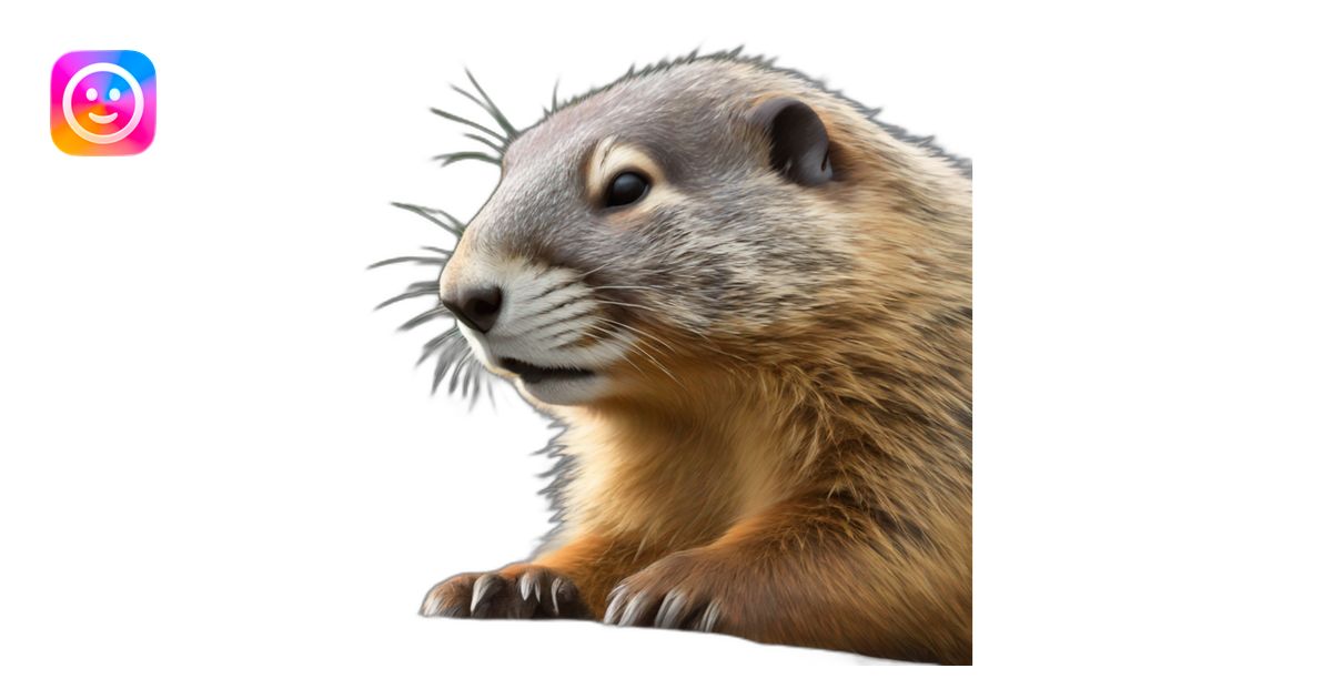 A marmot taking a nap emoji | AI Emoji Generator