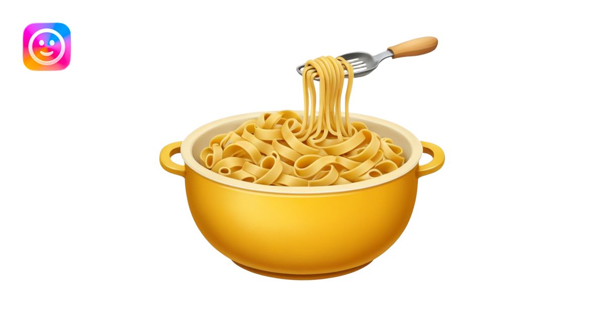 pasta bowl carbs energy emoji | AI Emoji Generator