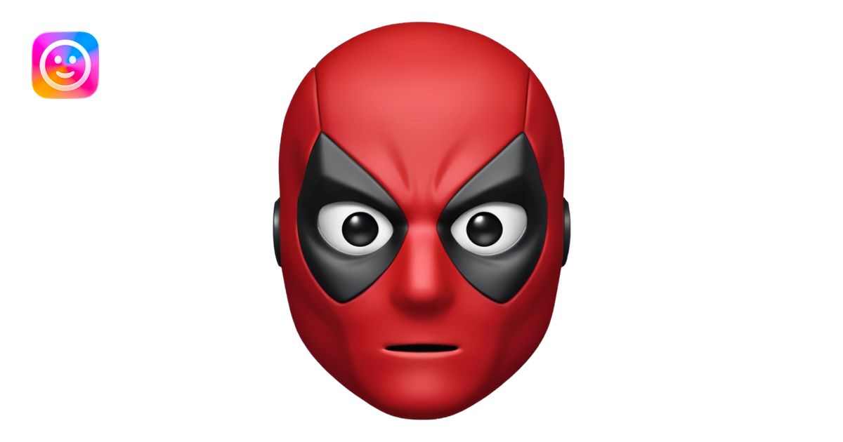 Deadpool solo la mascara como emoji emoji | AI Emoji Generator