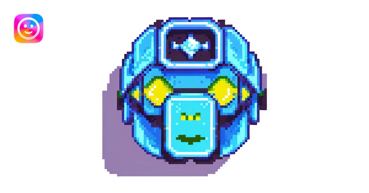 Discord logo reimagined as a Geometry Dash game icon, sharp geometric ...