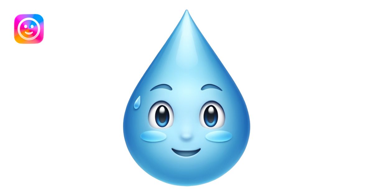 a drop without face emoji | AI Emoji Generator
