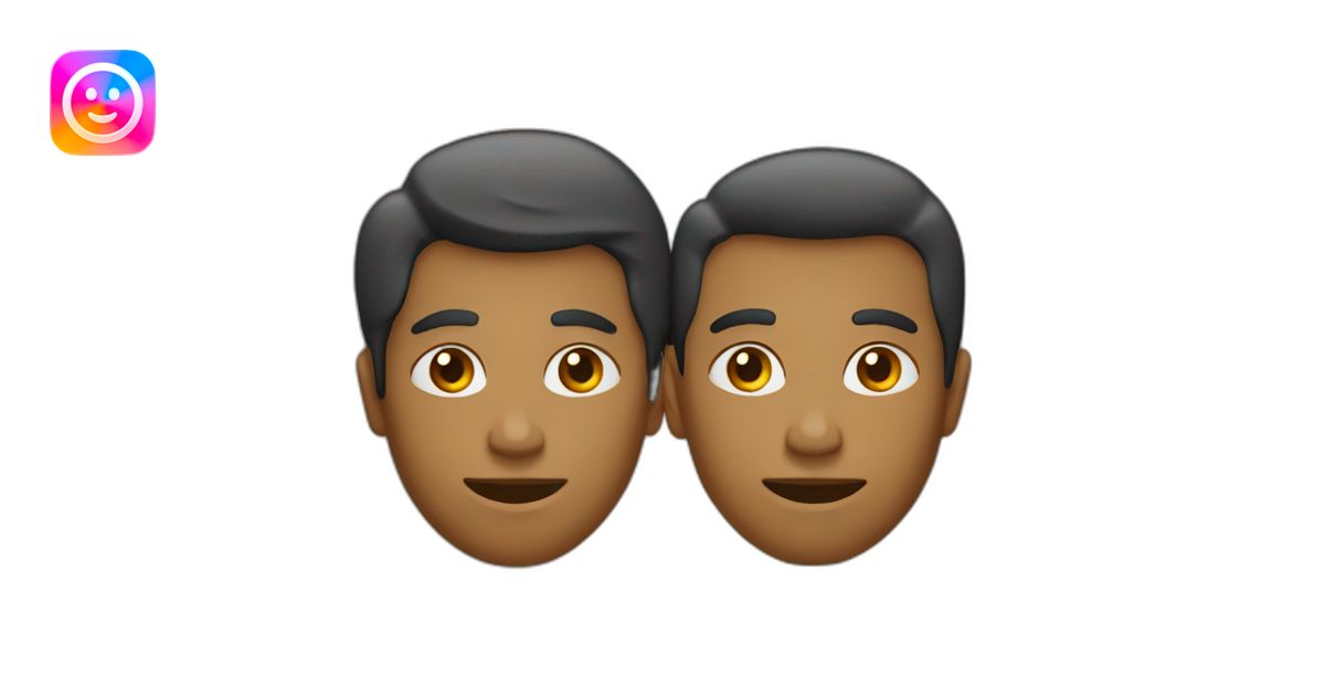 Two persons in singles emoji | AI Emoji Generator