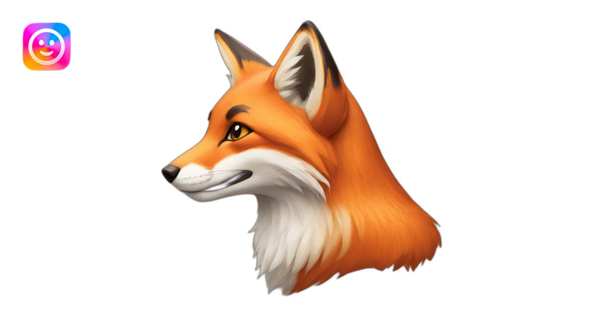 painted fox emoji | AI Emoji Generator