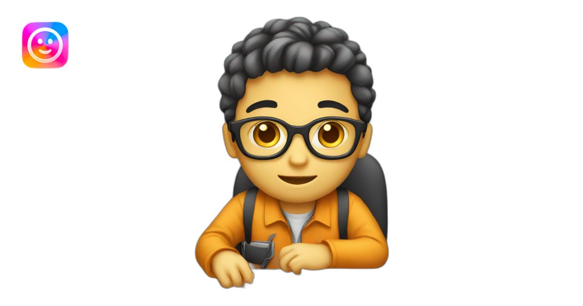 Programmer boy working emoji | AI Emoji Generator