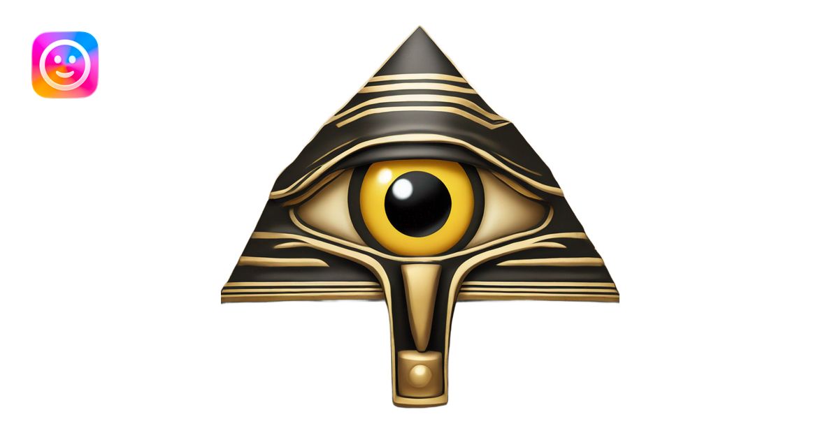 egyptian eye in a pyramid emoji | AI Emoji Generator