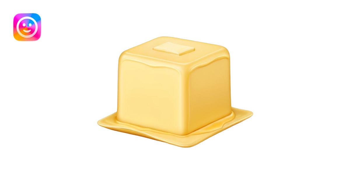 create a butter squared no other details emoji | AI Emoji Generator
