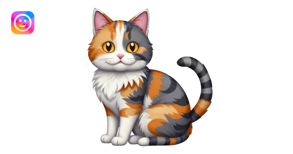 full body colourful light patched calico + white tabby cat cuddling a ...