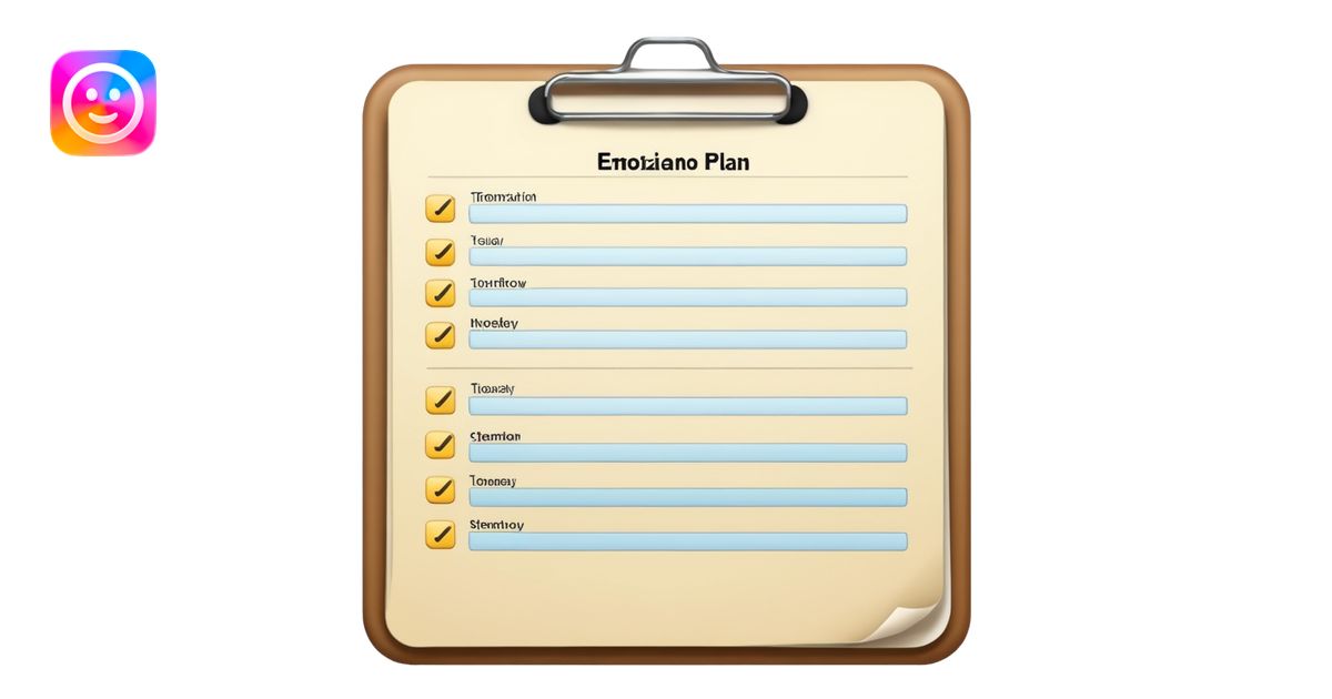 Plan emoji | AI Emoji Generator