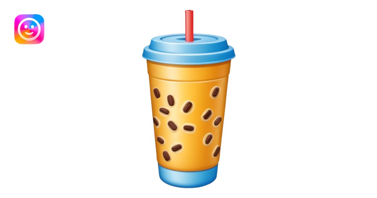 Minimal icon of a snack and drink cup with a subtle accent in #FF3D00 ...