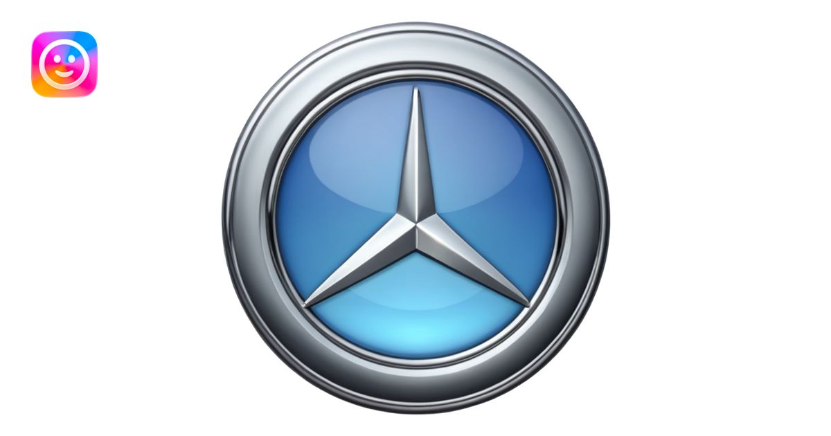 Mercedes logo emoji | AI Emoji Generator