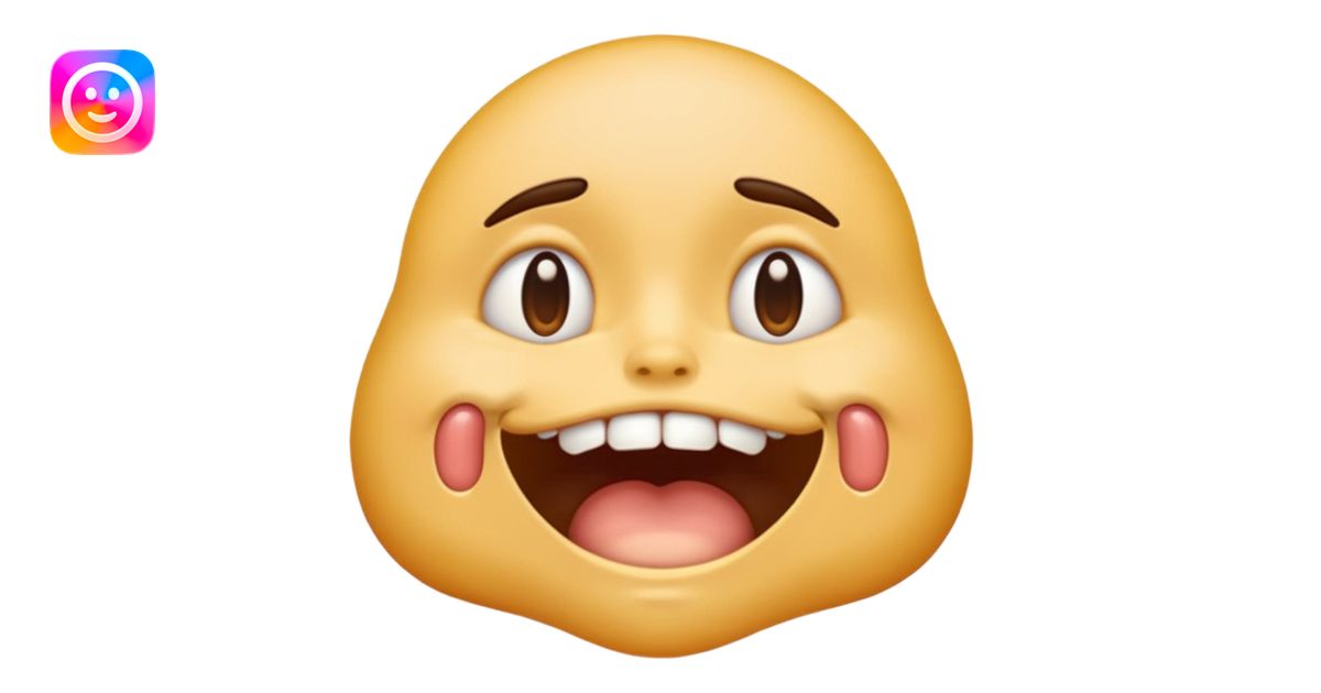 Normal emoji face but he is braindead. eyelids drooping, jaw hanging ...