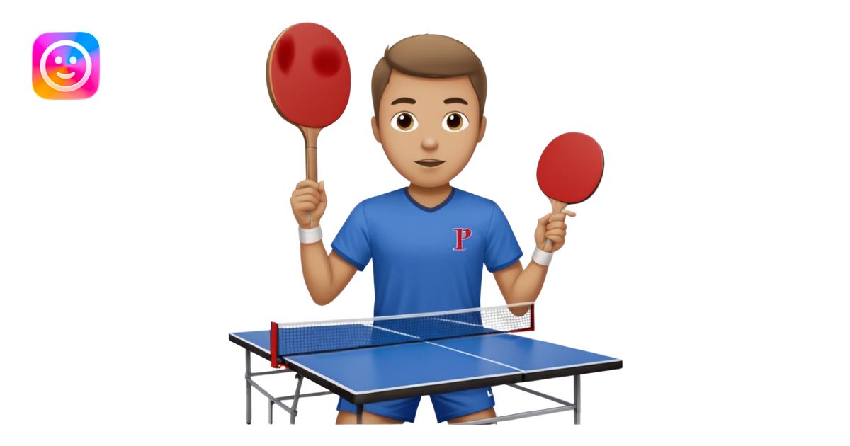 Guy playing ping pong on a 4x8 wooden table no net and only one paddle ...