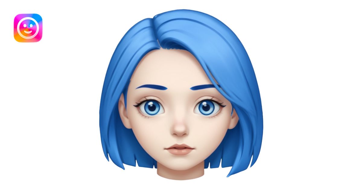 Tik tok mavi doğrukama emoji | AI Emoji Generator