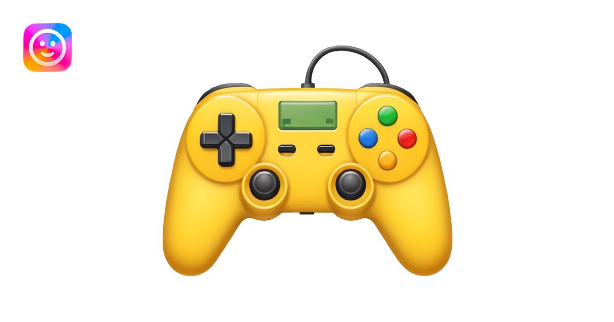 gaming emoji with a game controller emoji | AI Emoji Generator