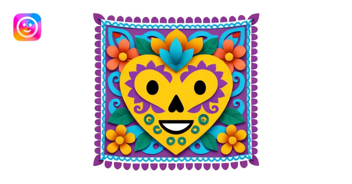 Papel picado emoji | AI Emoji Generator