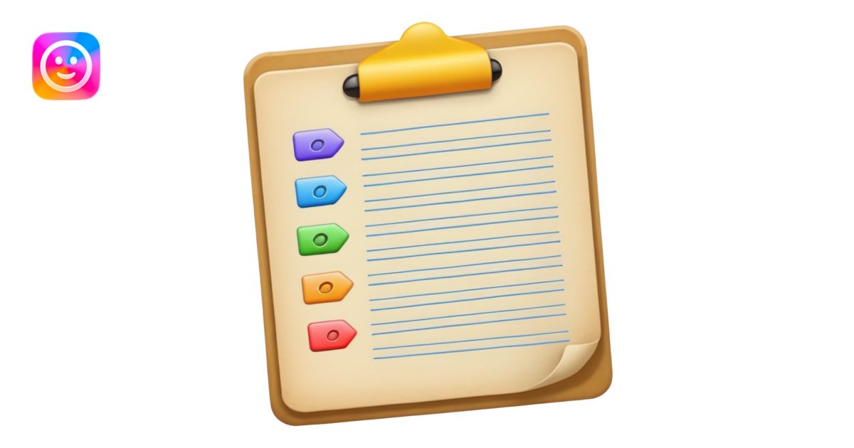 generic lists emoji | AI Emoji Generator