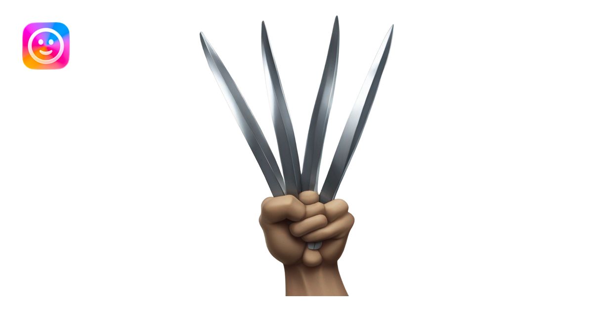 wolverine claw blades emoji | AI Emoji Generator