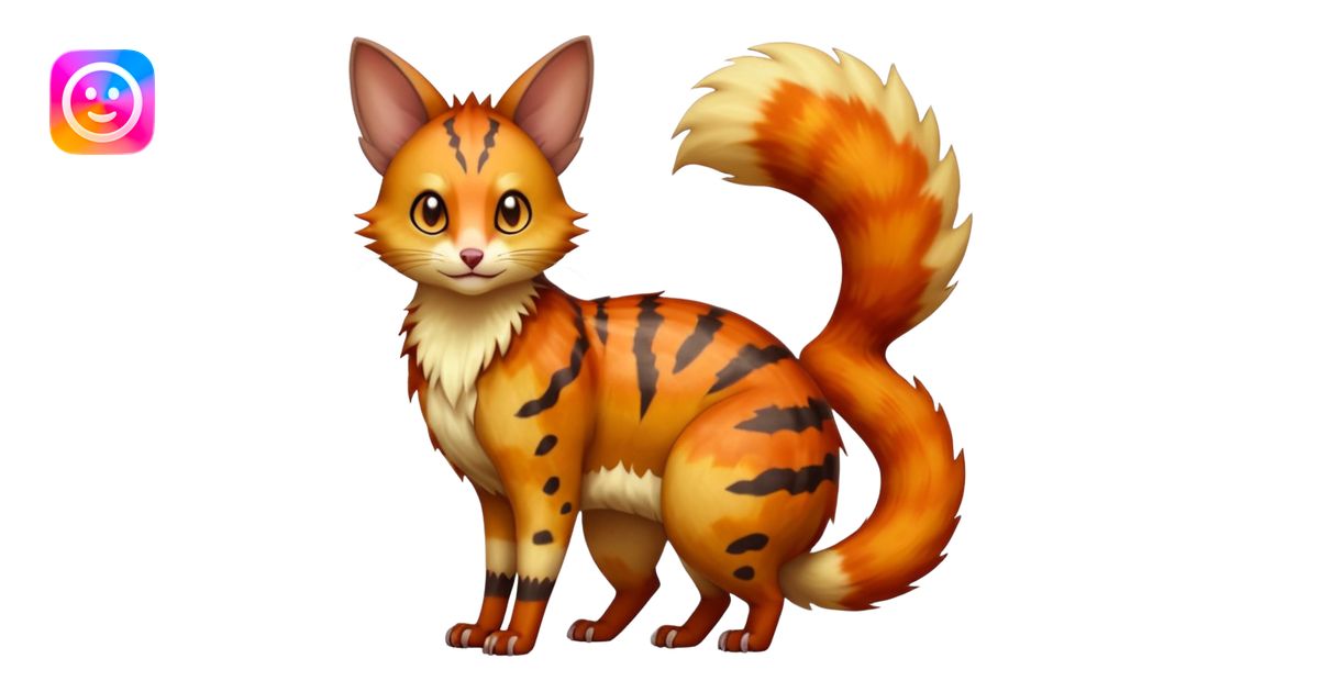 realistic ember-rust copper fur molten with glowing magma seams and ...