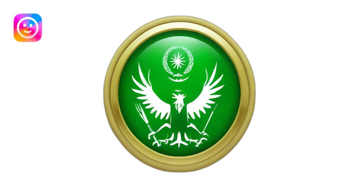 Saudi national emblem emoji | AI Emoji Generator