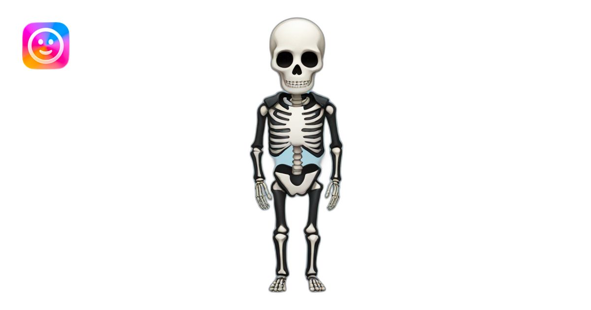 Skeleton suit emoji | AI Emoji Generator