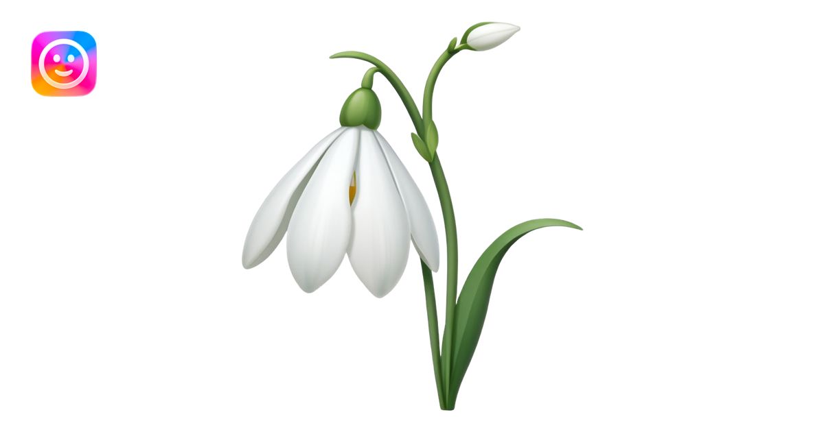 snowdrop emoji emoji | AI Emoji Generator
